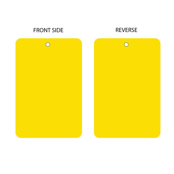 Blank Yellow Tag (packs of 10) | Easy Poster Factory – easy safety signs