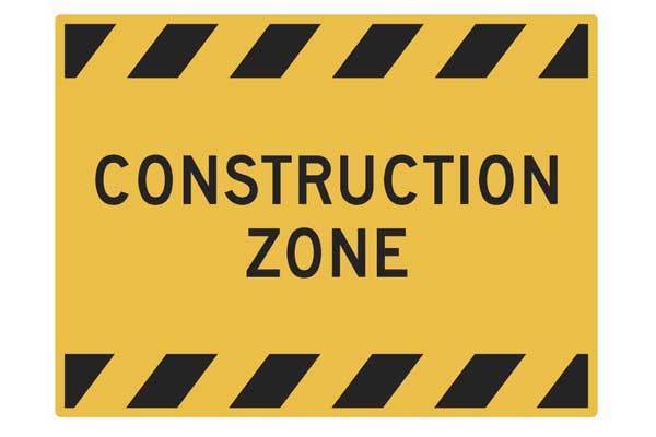 Construction Zone | Easy Safety Signs – easy safety signs