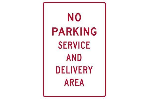 Parking Sign No Parking Service And Delivery Area Sign | Easy Safety ...